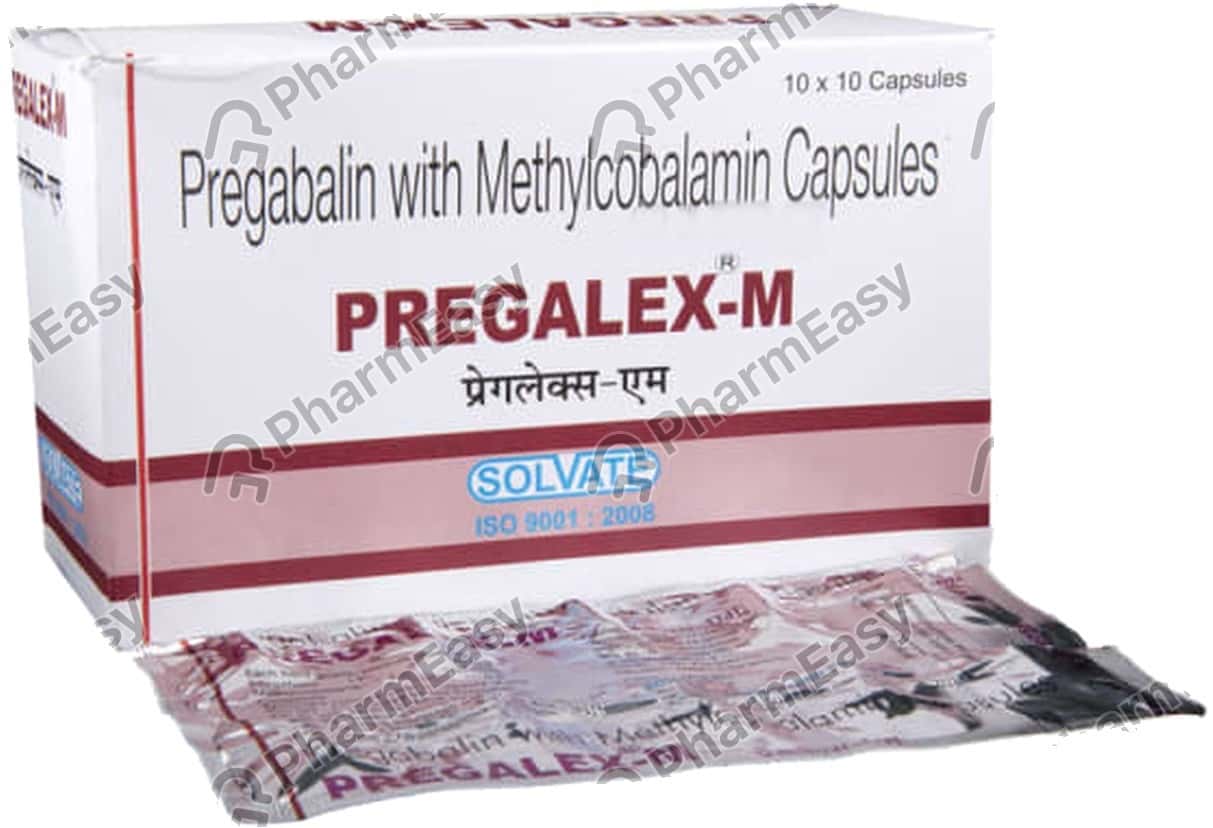 Pregalex M Strip Of 10 Capsules: Uses, Side Effects, Price & Dosage ...