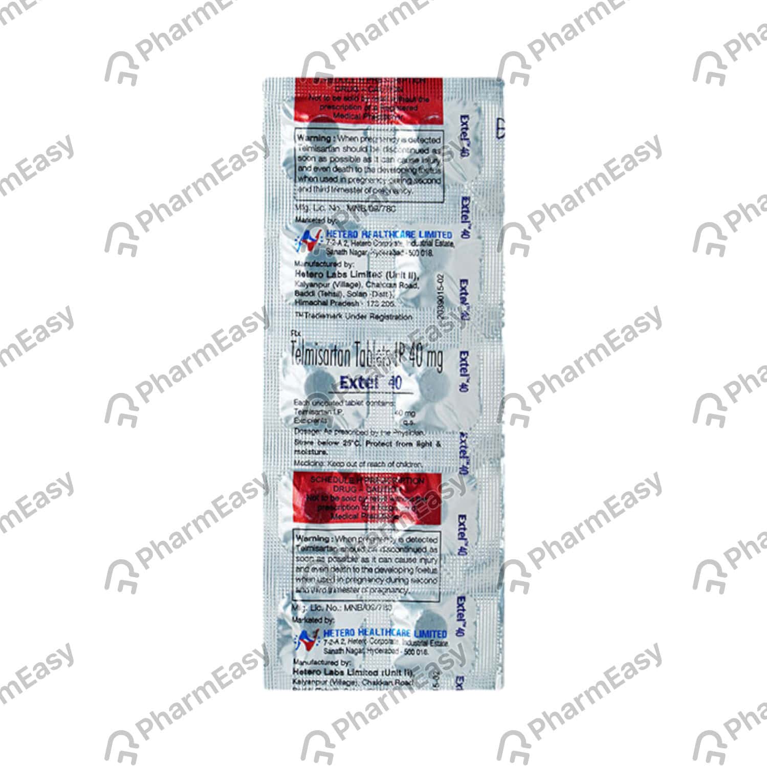 Extel 40 MG Tablet (10): Uses, Side Effects, Price & Dosage | PharmEasy