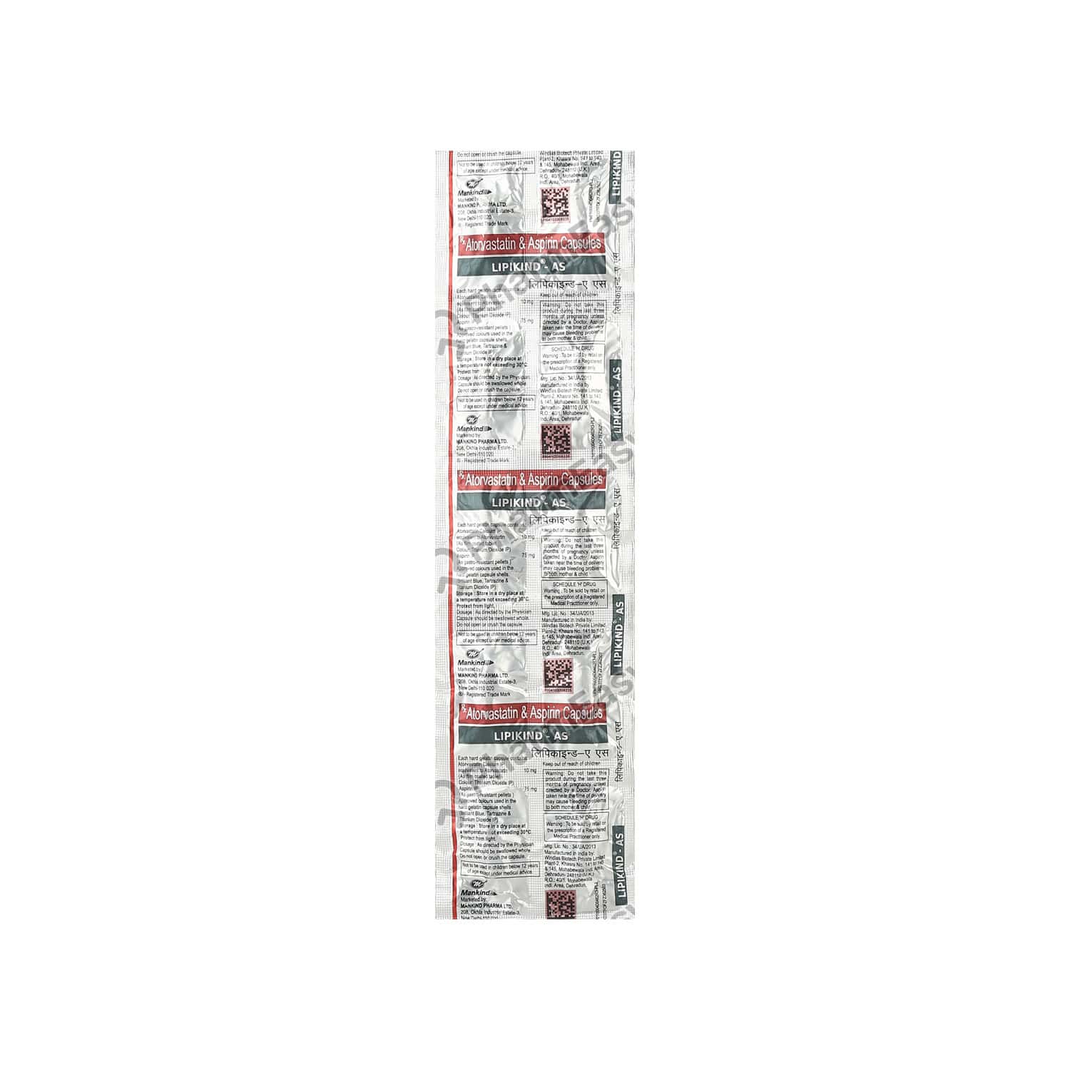 Lipikind As 10/75mg Capsule 10'S - Uses, Side Effects, Dosage ...