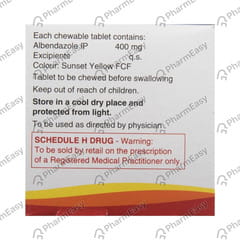 Zentel 400 MG Tablet (2): Uses, Side Effects, Price & Dosage | PharmEasy