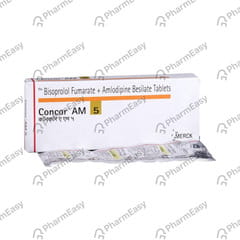 Concor Am 5/5 Mg Tablet 30: Uses, Side Effects, Price & Dosage | PharmEasy