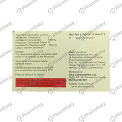 Rapiclav 375mg Strip Of 10 Tablets: Uses, Side Effects, Price & Dosage ...