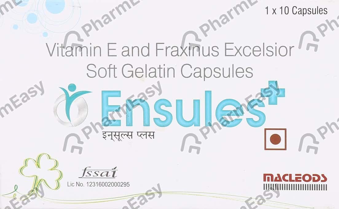 Buy Ensules Plus Strip Of 10 Capsules Online at Flat 15% OFF | PharmEasy