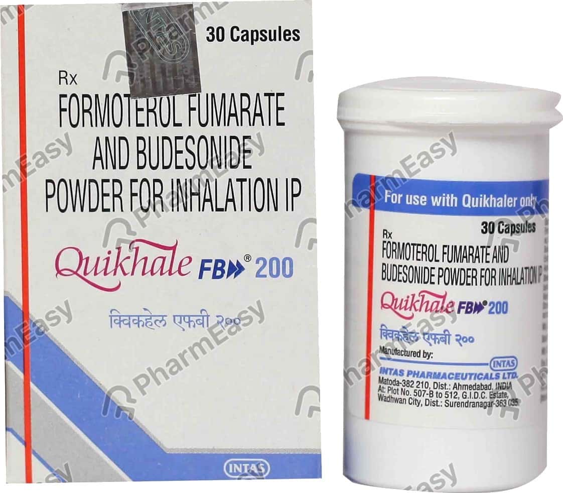 Quikhale Fb 6/200 Mcg Bottle Of 30 Inhalation Capsule: Uses, Side ...