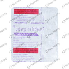 Cabgolin 0.5 MG Tablet (2): Uses, Side Effects, Price & Dosage | PharmEasy