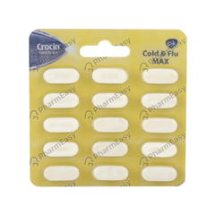 Crocin Cold N Flu Max 500/32/10 Mg Tablet 15 - Uses, Side Effects ...