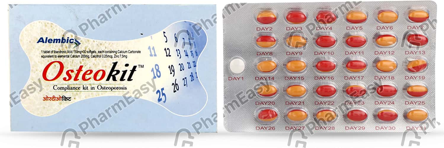 Buy Osteokit Strip Of 30 Capsules & 1 Tablet Combikit Online at Flat 15 ...