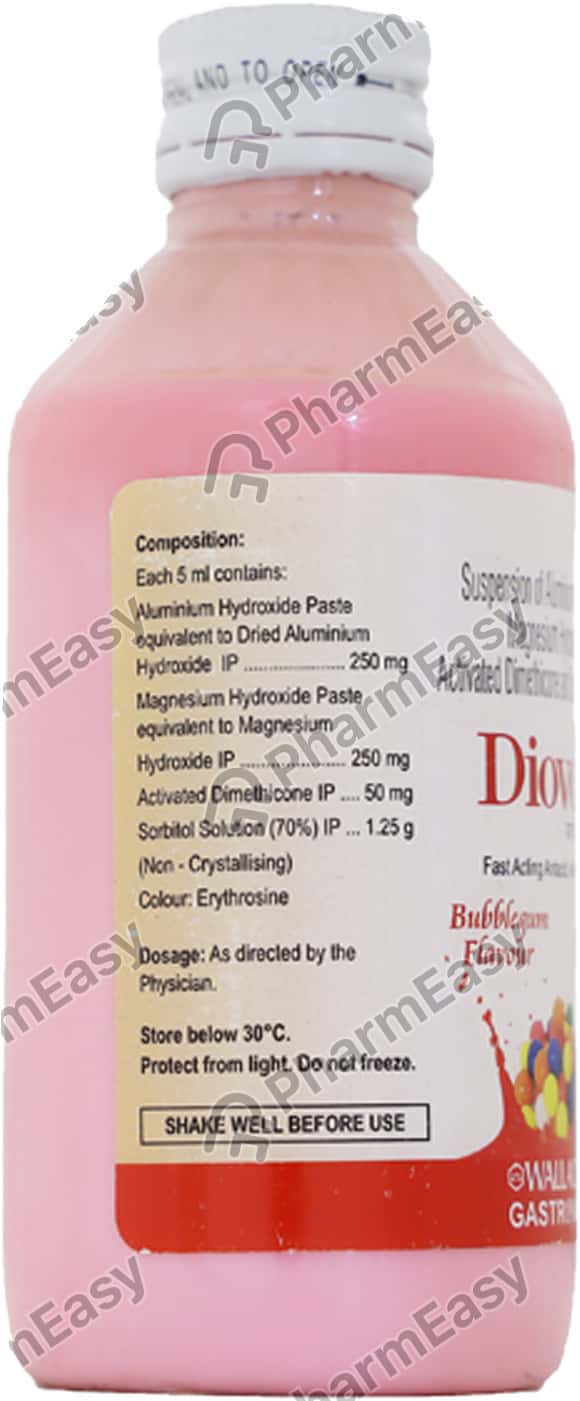 Buy Diovol Bubblegum Flavour Sugar Free Bottle Of 170ml Solution Online ...