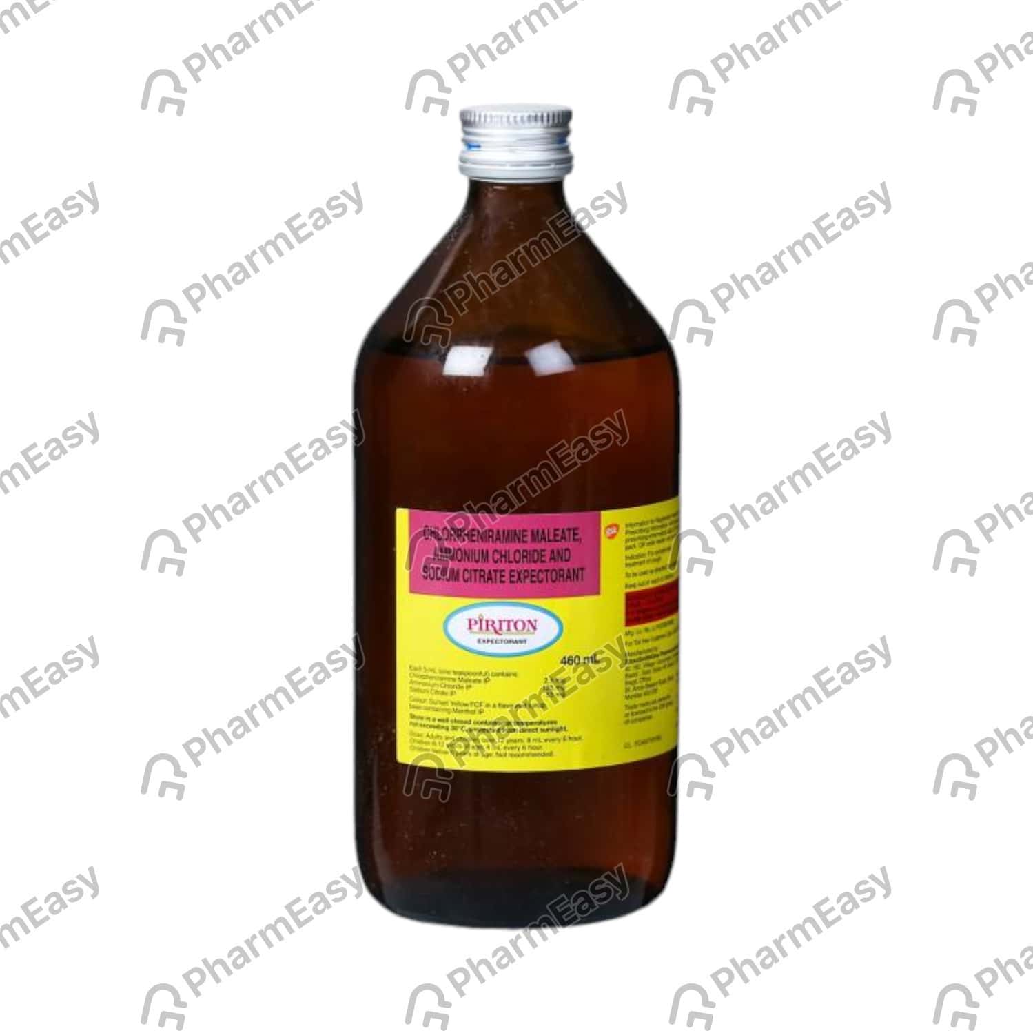 Piriton Bottle Of 460ml Expectorant: Uses, Side Effects, Price & Dosage ...