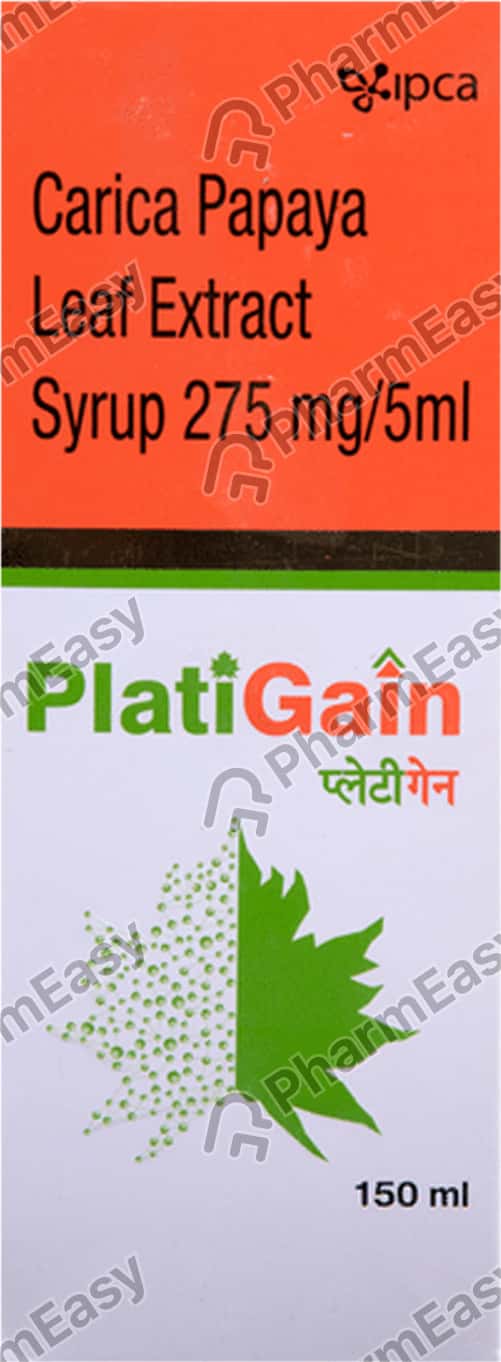 Platigain 275 MG Syrup (150): Uses, Side Effects, Price & Dosage ...