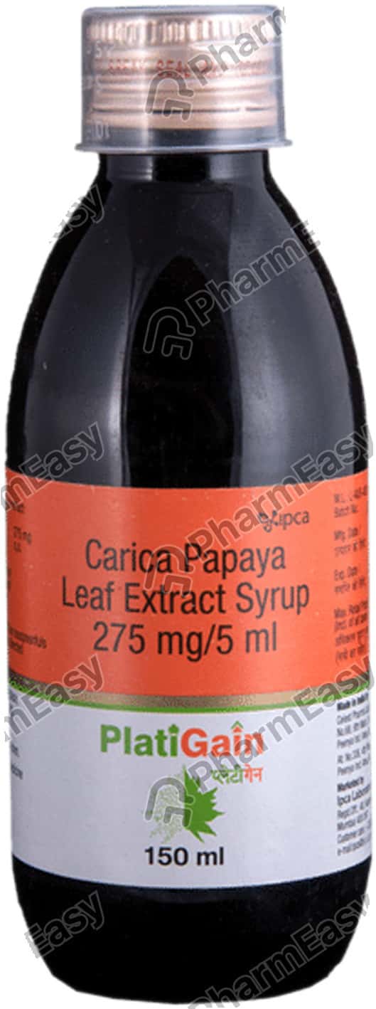 Platigain 275 MG Syrup (150): Uses, Side Effects, Price & Dosage ...