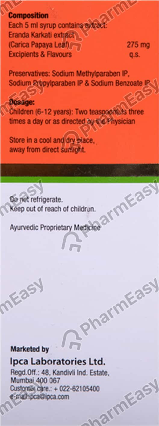 Platigain 275 MG Syrup (150): Uses, Side Effects, Price & Dosage ...