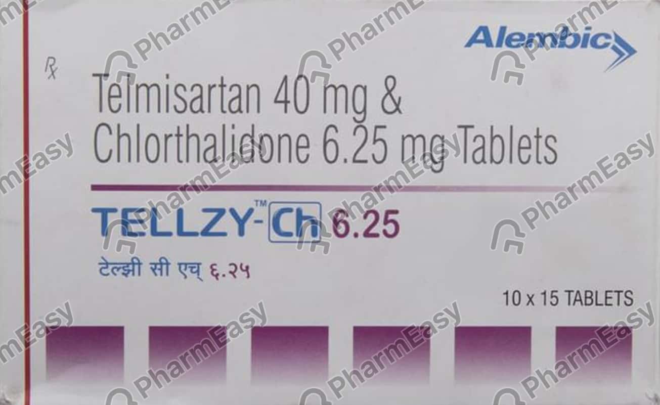 Tellzy Ch 40/6.25mg Strip Of 15 Tablets: Uses, Side Effects, Price ...