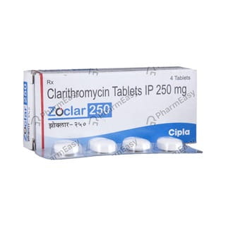 Zoclar 250 MG Tablet (4): Uses, Side Effects, Price, Dosage ...