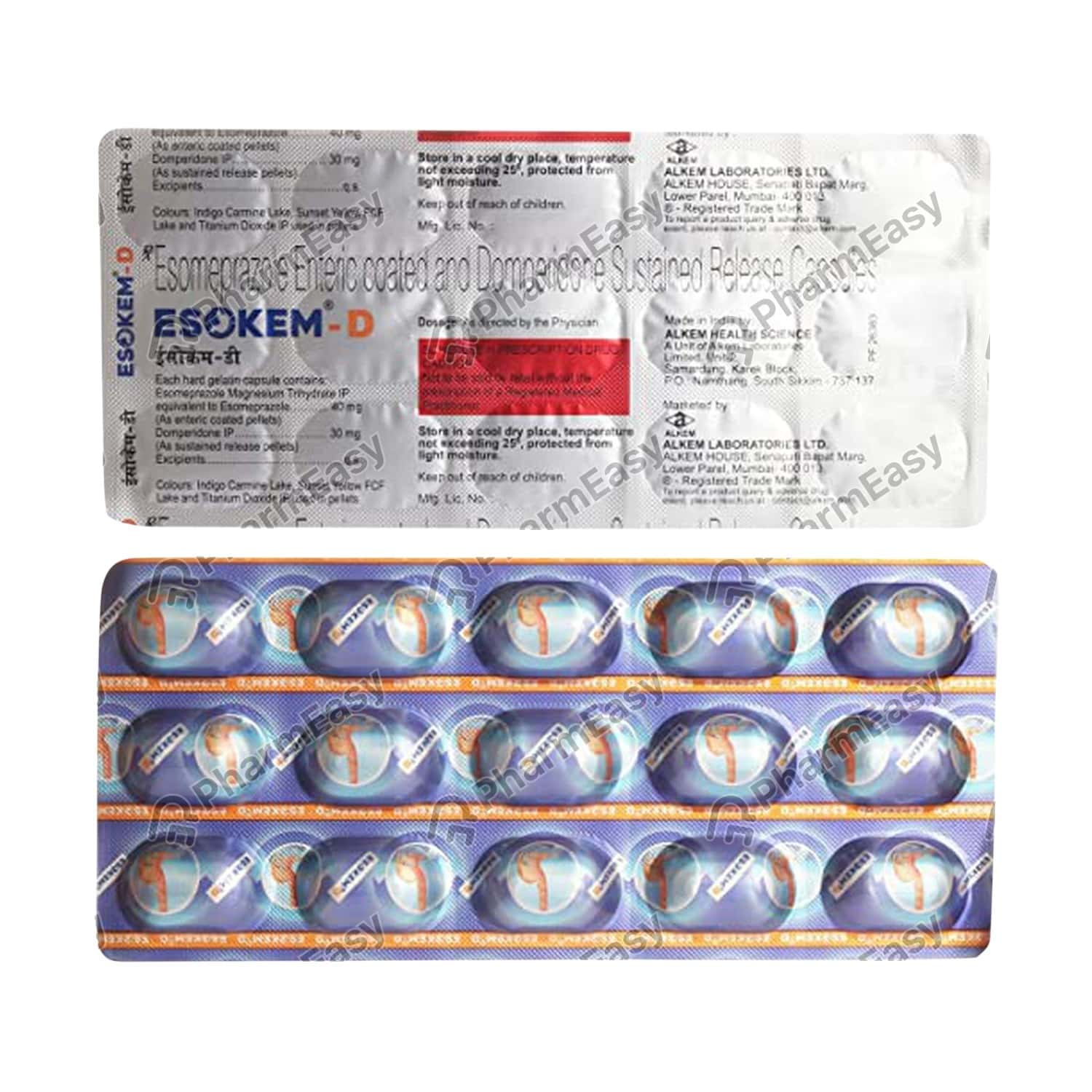 Esokem D Strip Of 15 Capsules - Uses, Side Effects, Dosage, Composition ...