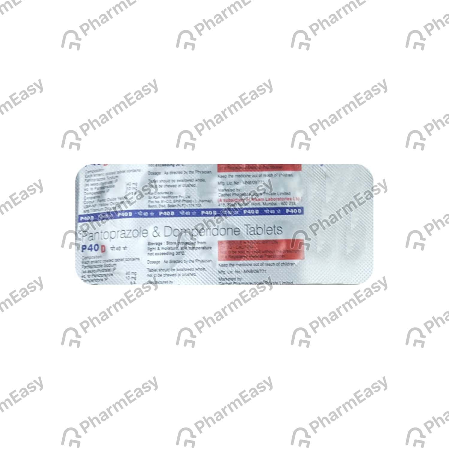 P40d 10/40mg Strip Of 10 Tablets: Uses, Side Effects, Price & Dosage ...