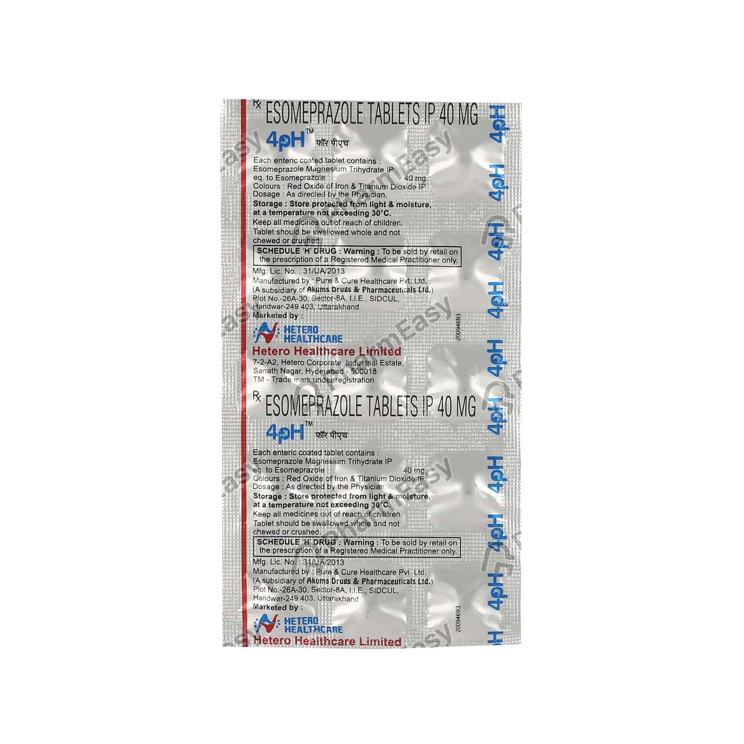 Buy 4ph 40 MG Tablet (15) Online at Flat 18% OFF* | PharmEasy