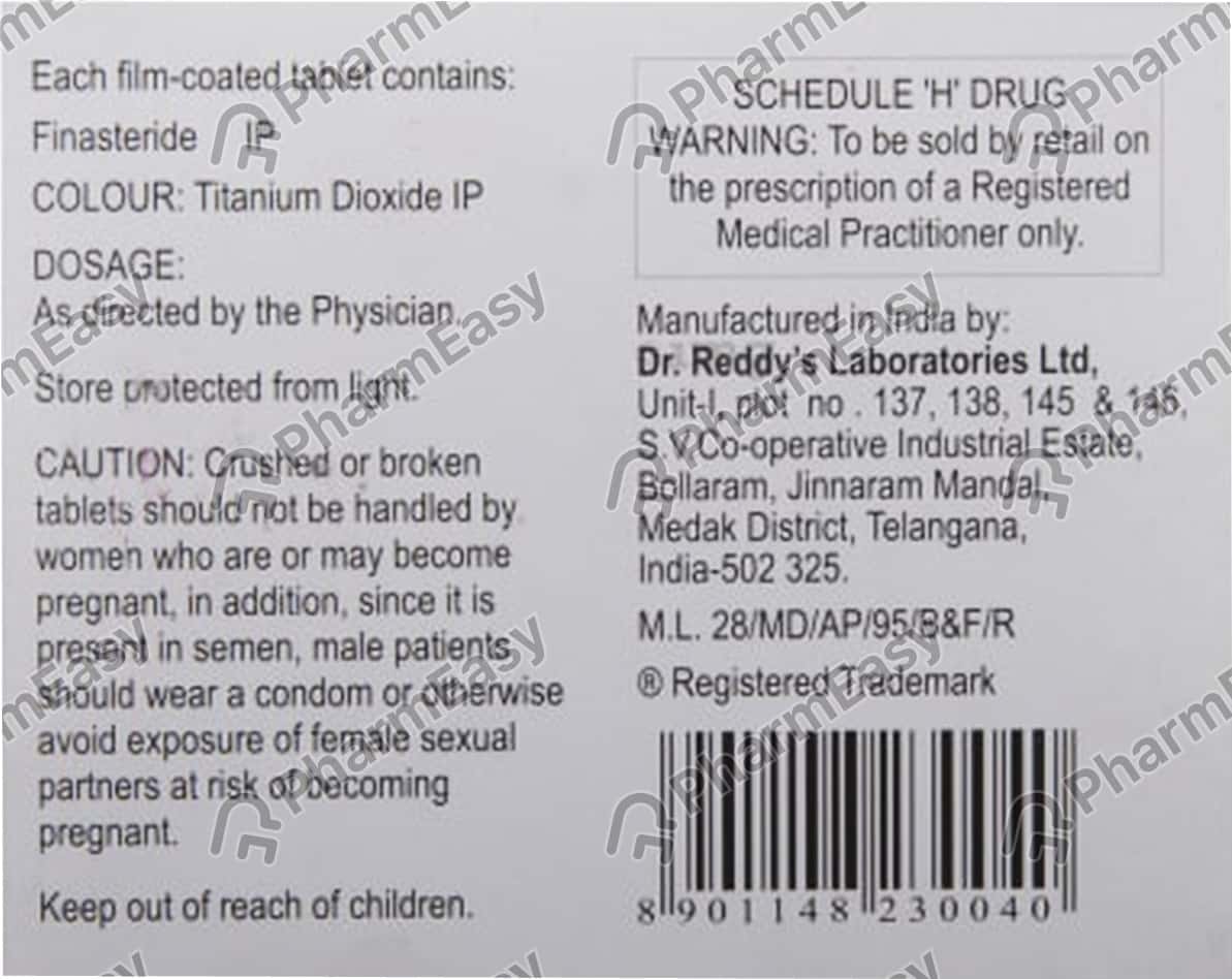 Finast 5 MG Tablet (10): Uses, Side Effects, Price & Dosage | PharmEasy