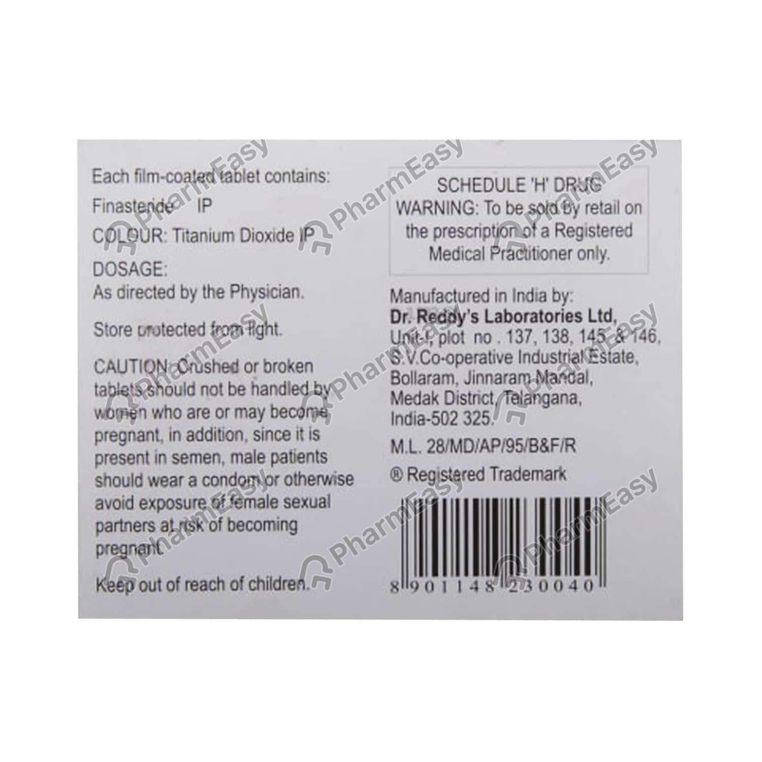 Buy Finast 5 MG Tablet (10) Online at Flat 18% OFF* | PharmEasy