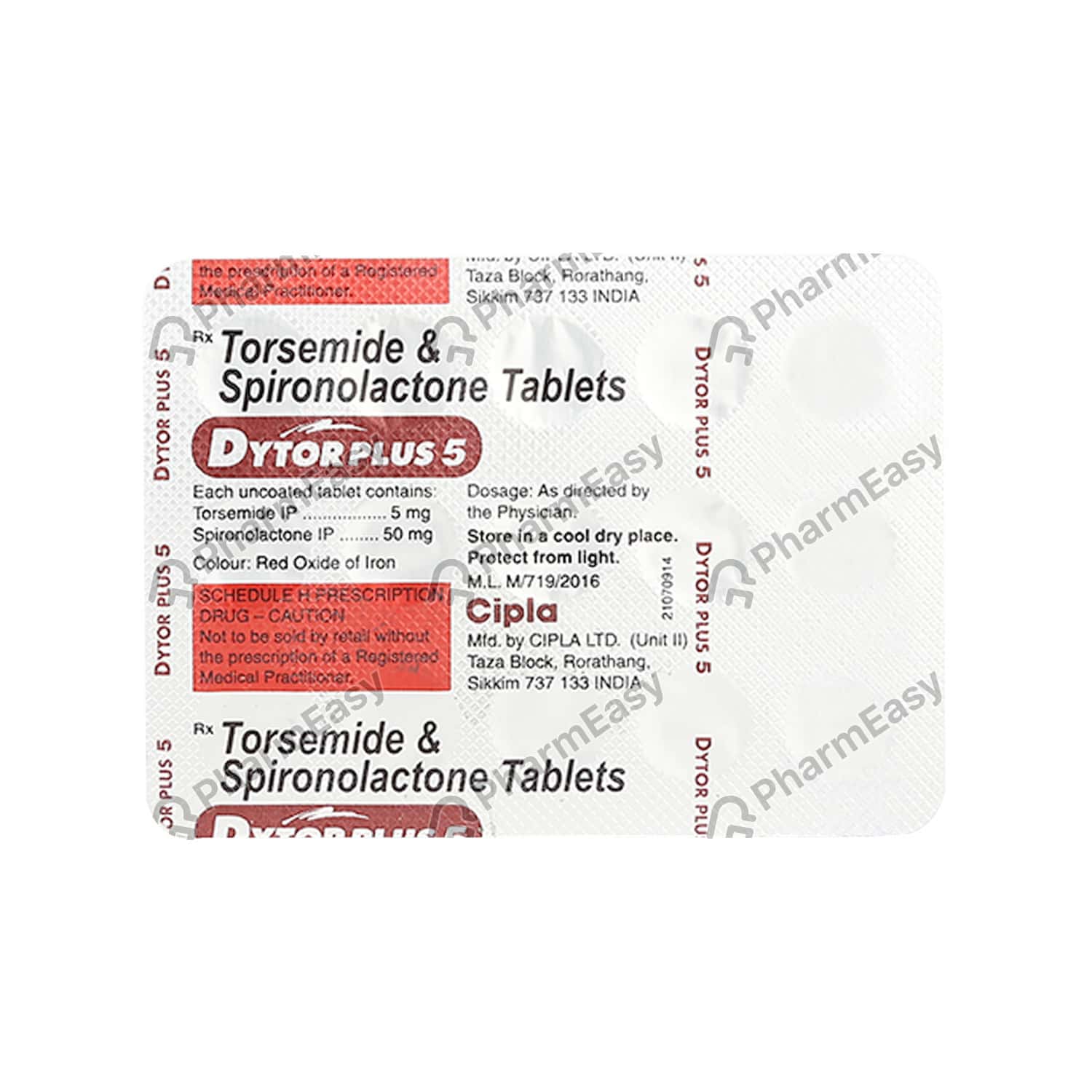 Buy Dytor Plus 5mg Tab 15'S Online at Flat 18% OFF* | PharmEasy