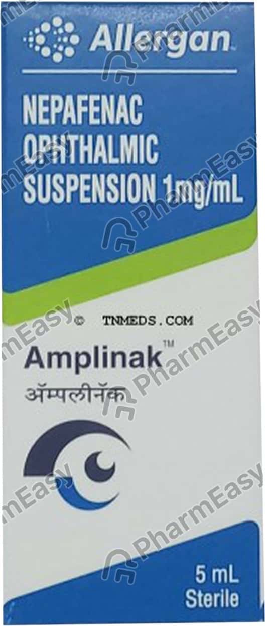 Amplinak 0.1 %W/V Ophthalmic Solution (5): Uses, Side Effects, Price ...