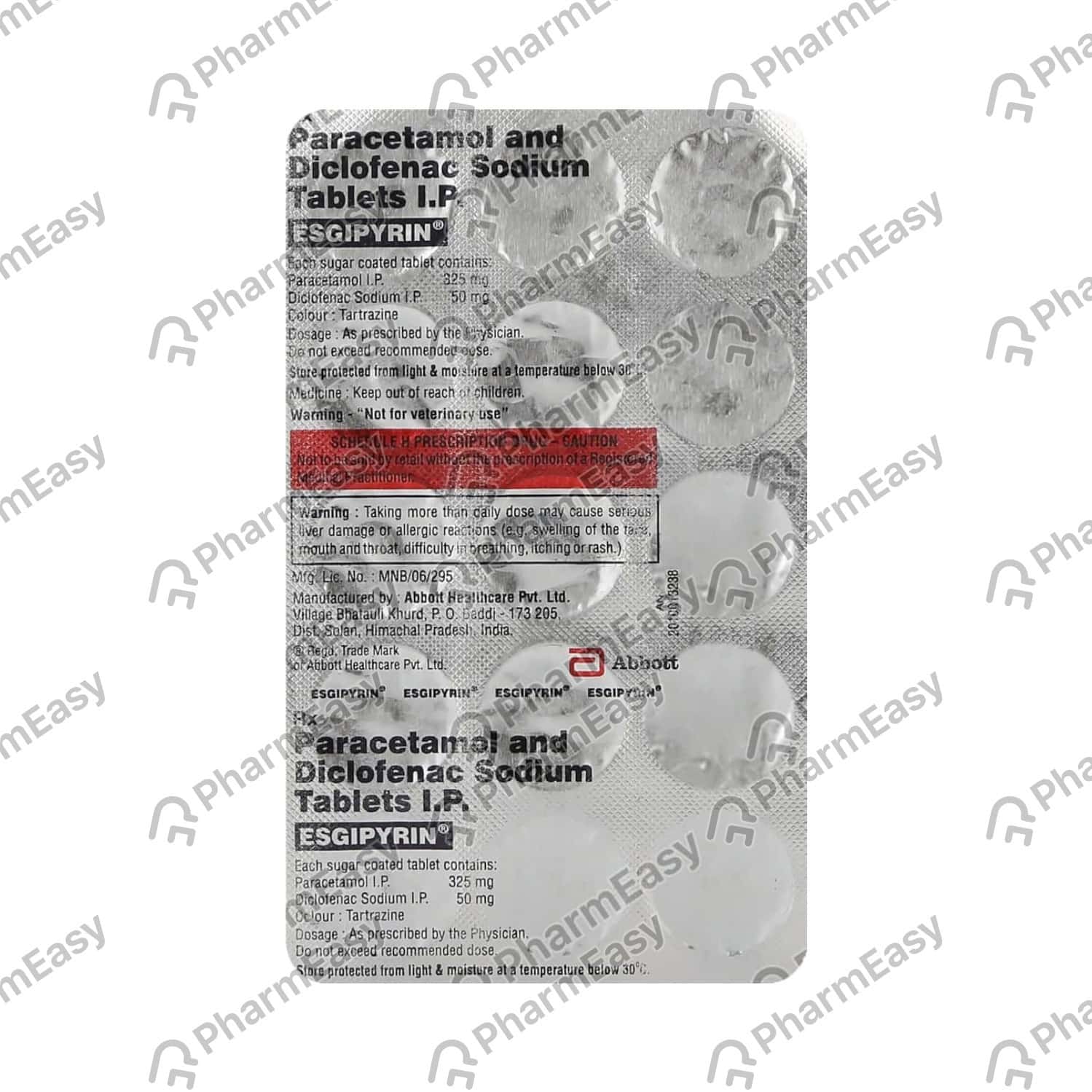 Esgipyrin A Strip Of 15 Tablets: Uses, Side Effects, Price & Dosage ...