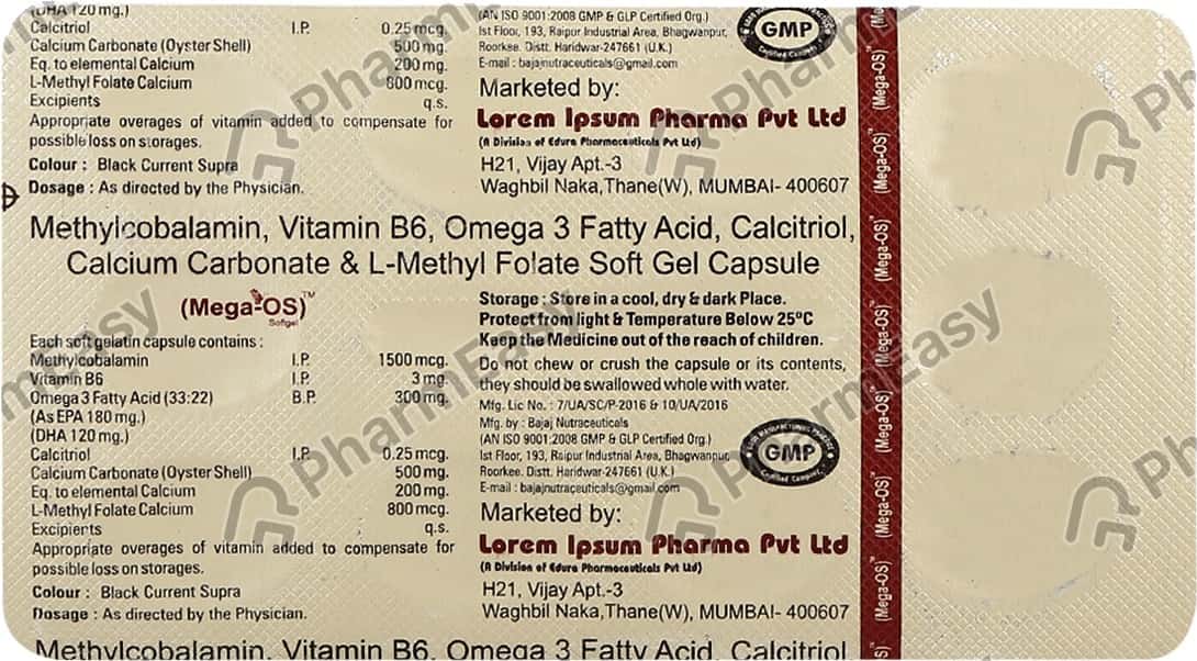 Buy Mega Os Strip Of 10 Capsules Online at Flat 15% OFF | PharmEasy