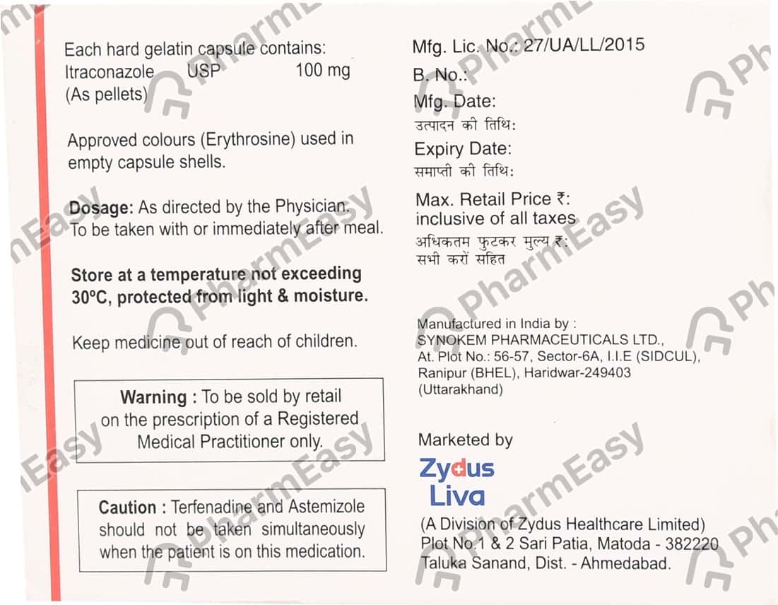 Mycoclear 100 MG Capsule (7): Uses, Side Effects, Price & Dosage ...
