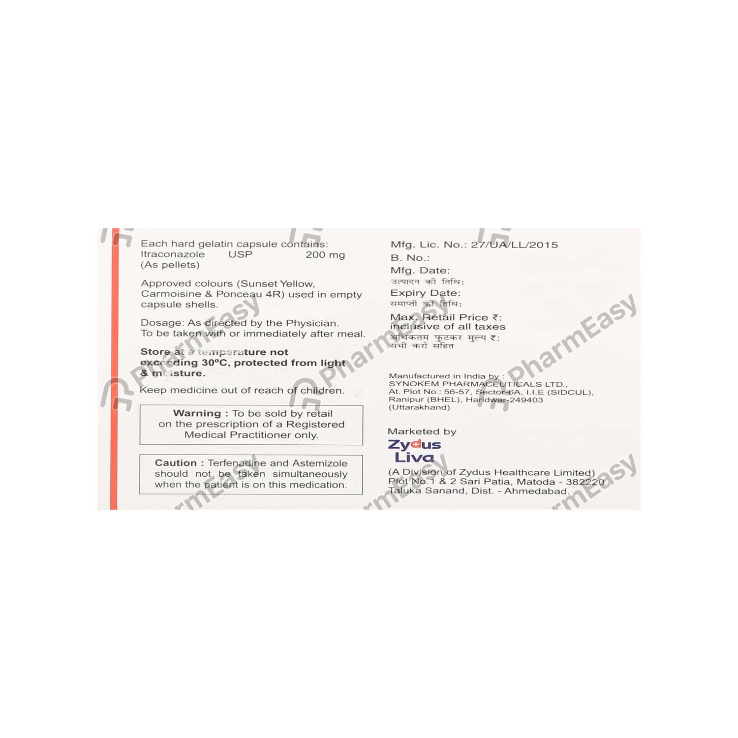 Mycoclear 200 MG Capsule (7) - Uses, Side Effects, Dosage, Composition ...