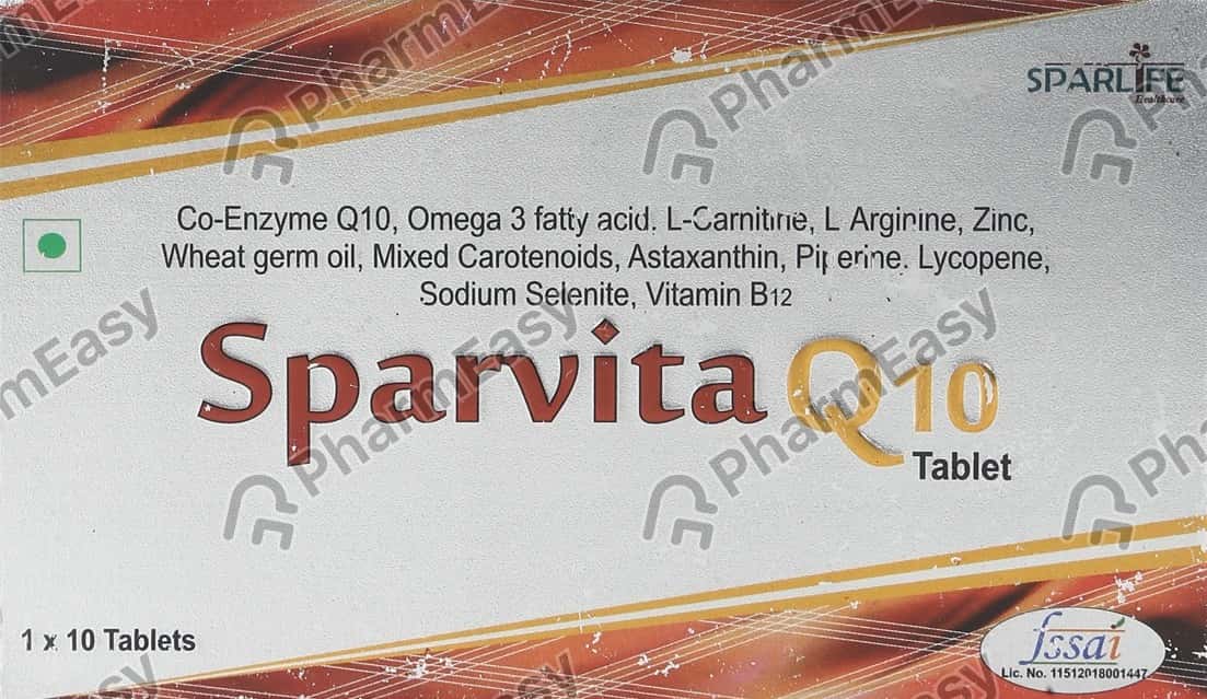Buy Sparvita Q10 Tablet (10) Online at Flat 15% OFF | PharmEasy