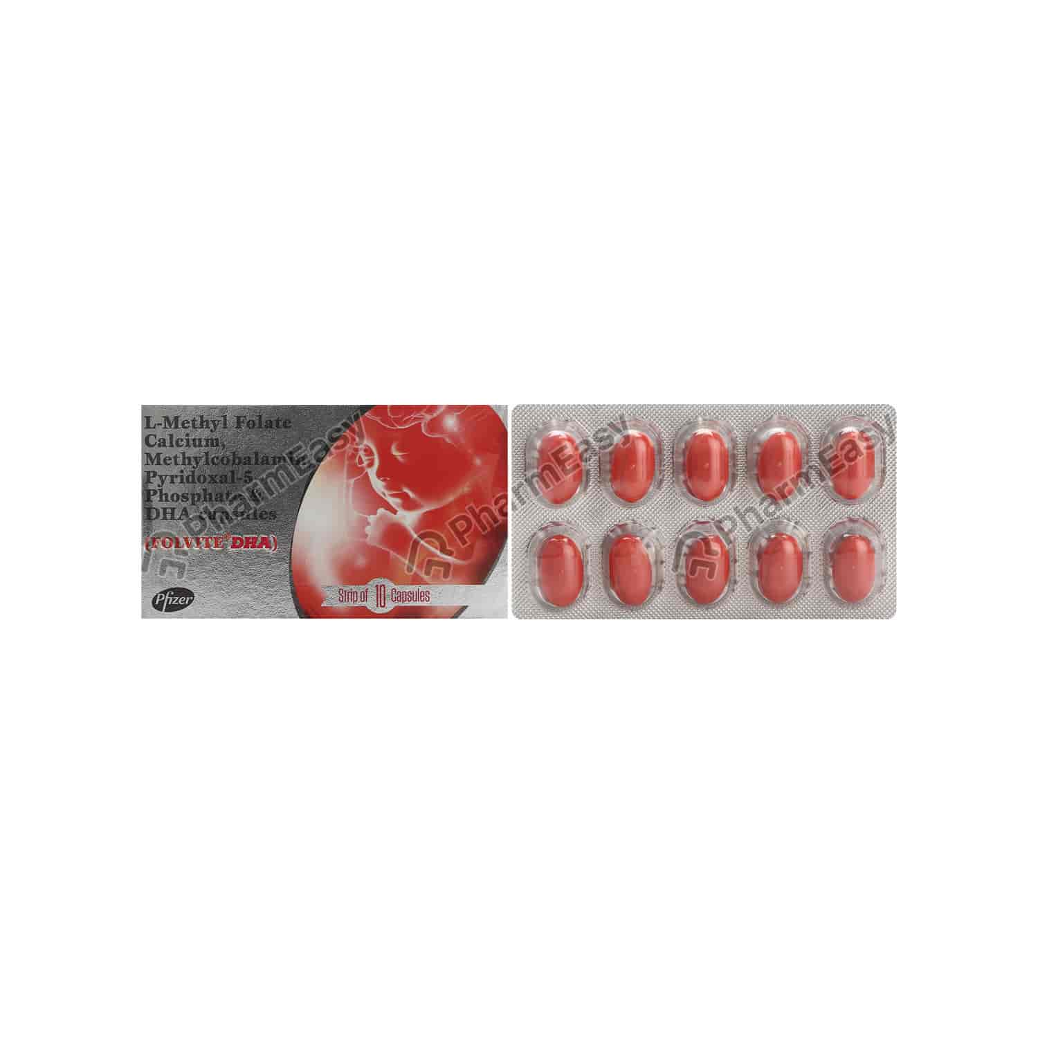 Buy Folvite Dha Cap 10'S Online at Flat 18% OFF* | PharmEasy