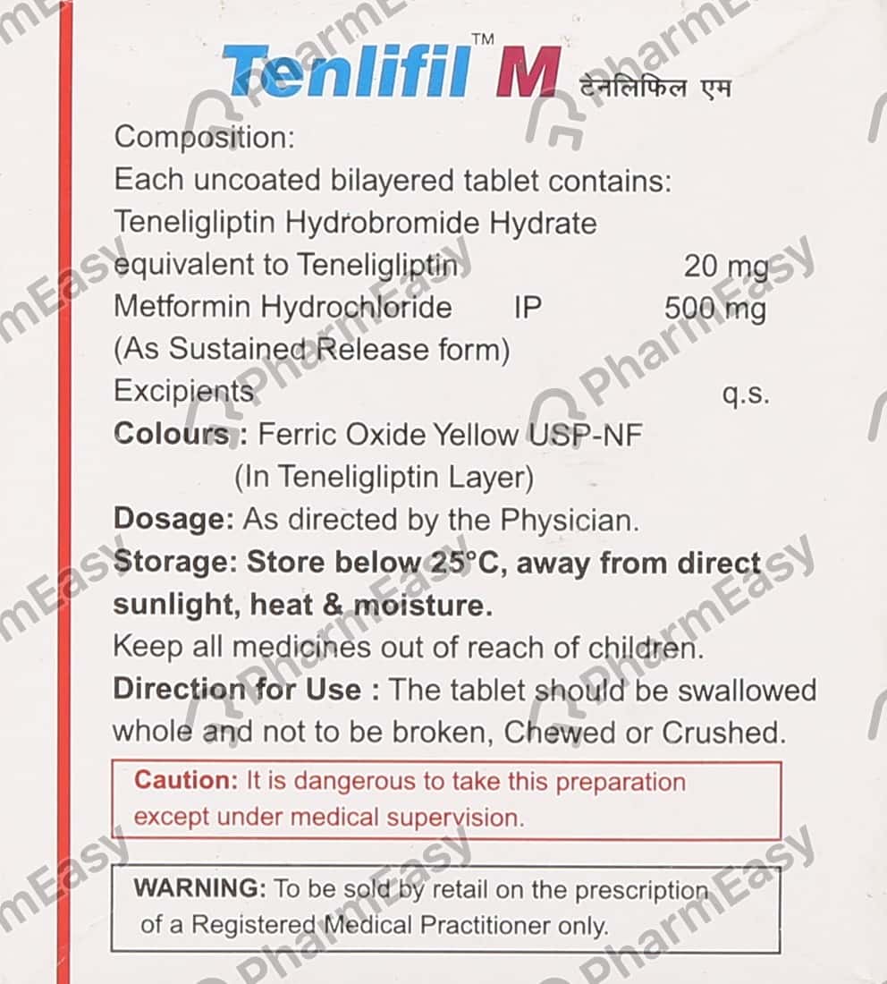 Tenlifil M Strip Of 10 Tablets: Uses, Side Effects, Price & Dosage ...