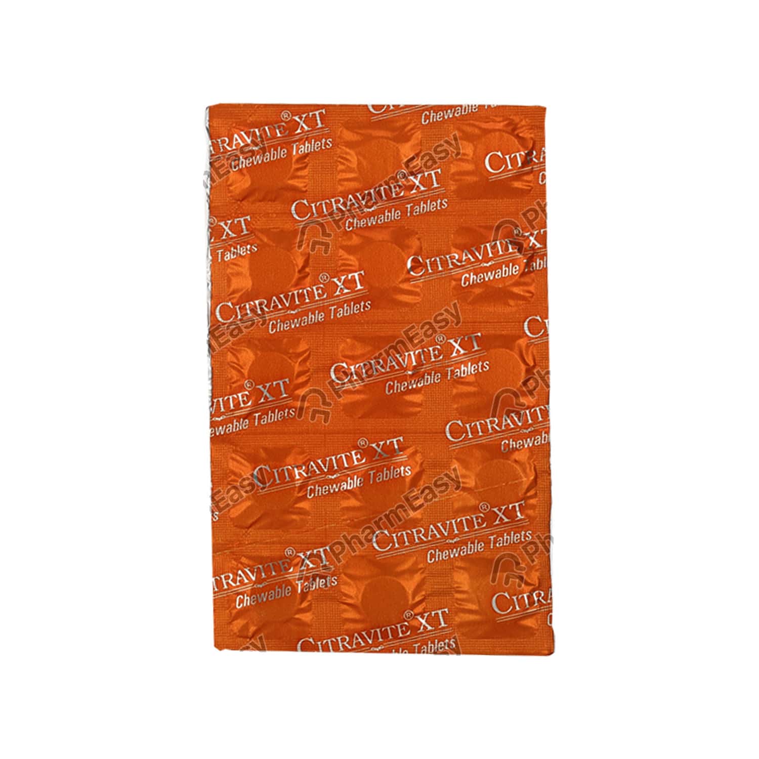 Buy Citravite Xt Orange Flavour Strip Of 15 Chewable Tablets Online at ...