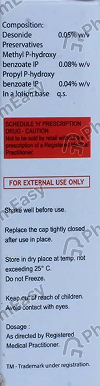 Desosoft 0.05 %W/V Lotion (30): Uses, Side Effects, Price & Dosage ...