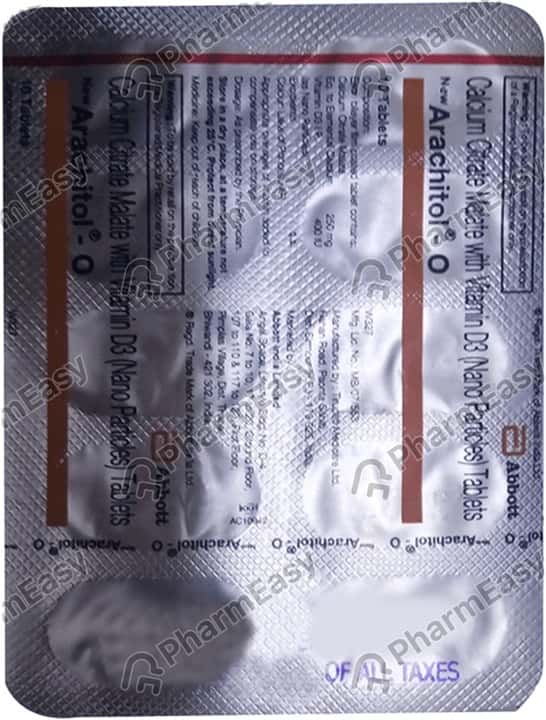 Buy ARACHITOL O TAB 10'S Online & Get Upto 60% OFF at PharmEasy