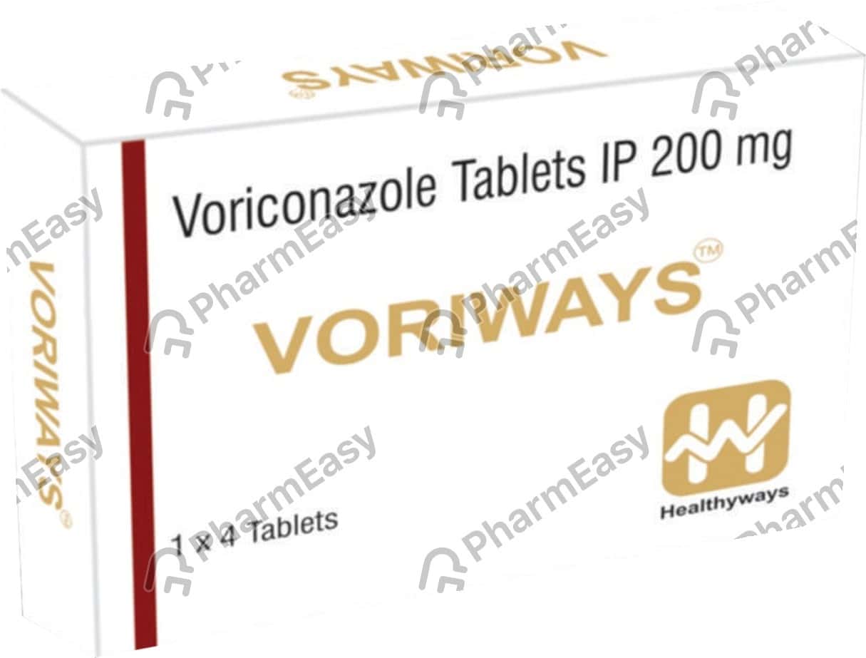 Voriways 200 MG Tablet (4): Uses, Side Effects, Price & Dosage | PharmEasy