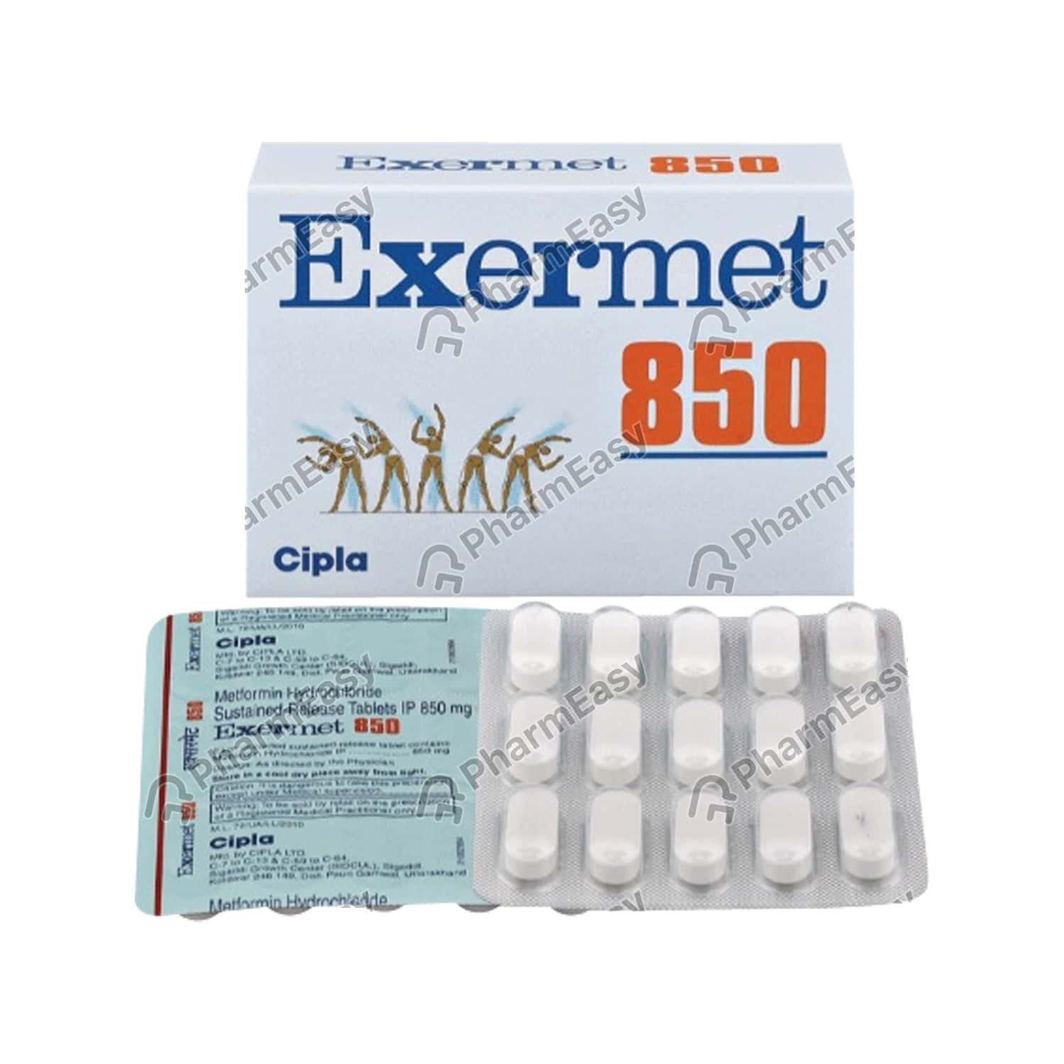 Exermet 850 MG Tablet (15): Uses, Side Effects, Price & Dosage | PharmEasy