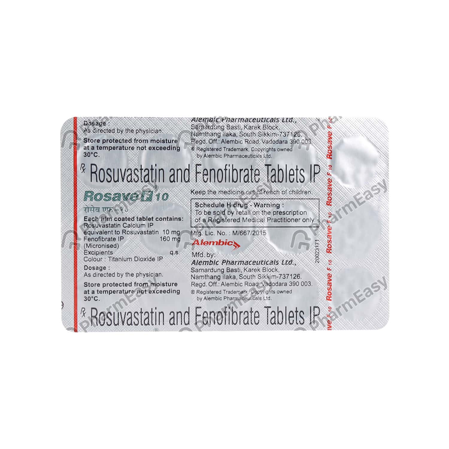 Buy Rosave F 10mg Tab 15'S Online at Flat 18% OFF* | PharmEasy