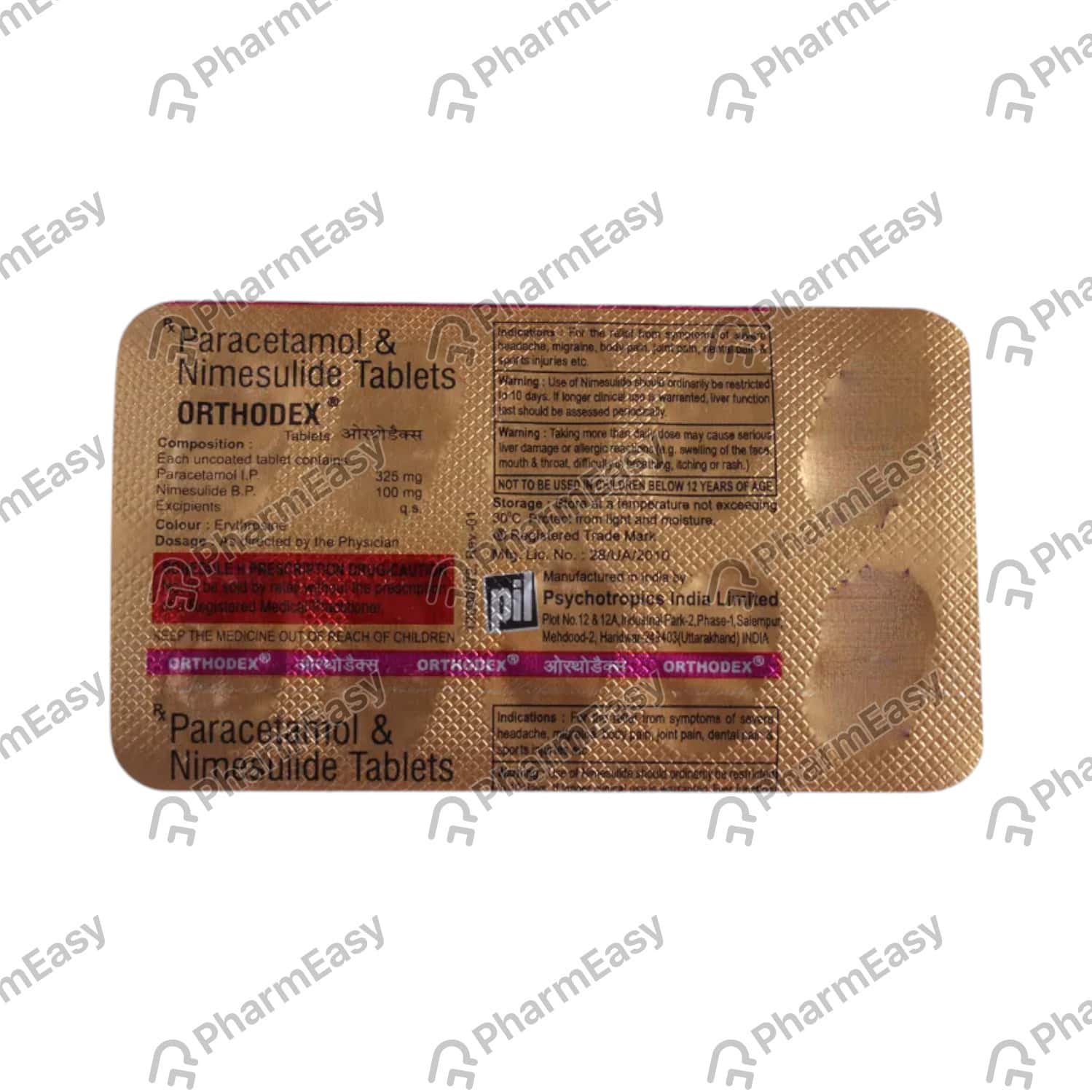 Orthodex Strip Of 10 Tablets: Uses, Side Effects, Price & Dosage ...