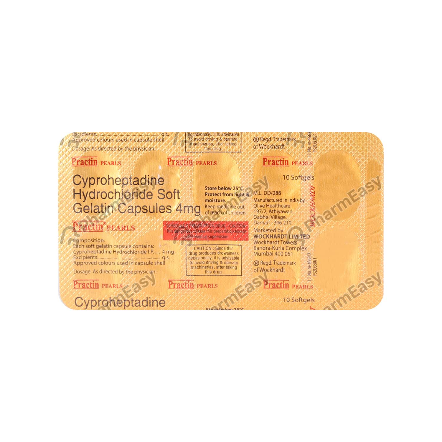 Buy Practin 4 MG Capsule (10) Online at Flat 18% OFF* | PharmEasy