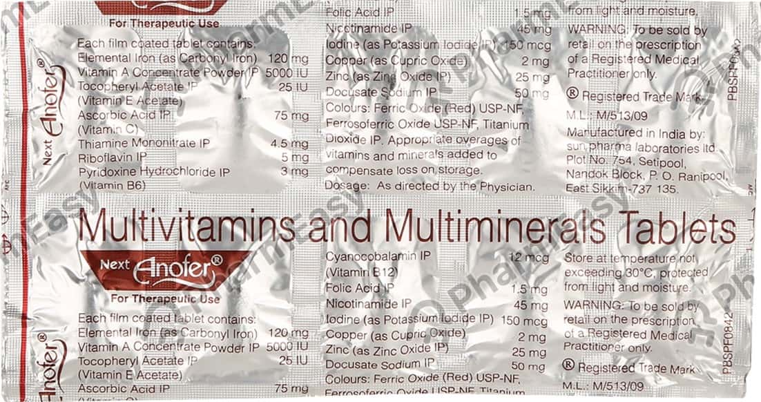 Buy Next Anofer Strip Of 10 Tablets Online at Flat 15% OFF | PharmEasy