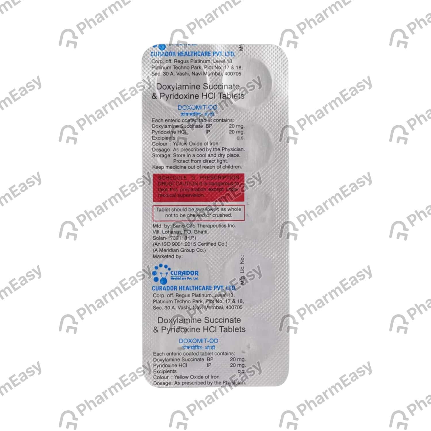 Doxomit Od Tablet (10): Uses, Side Effects, Price & Dosage | PharmEasy