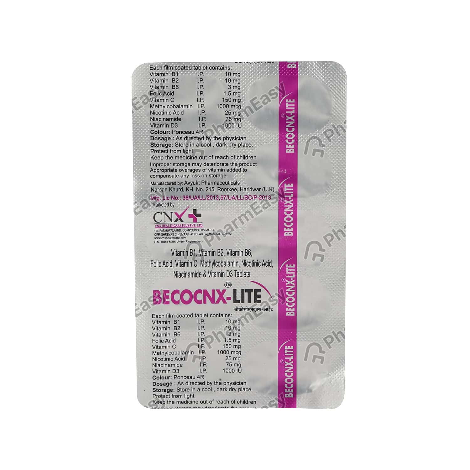 Buy Becocnx Lite Tab 10'S Online at Flat 18% OFF* | PharmEasy