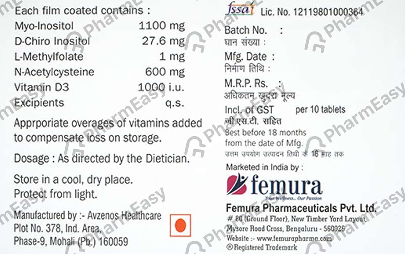 Buy Myofem Tablet (10) Online at Flat 15% OFF | PharmEasy