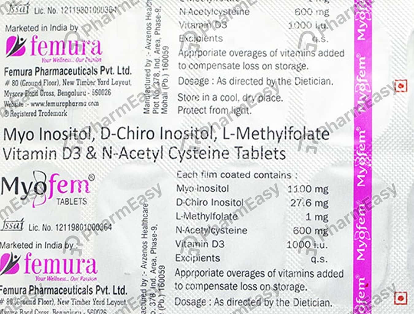 Buy Myofem Tablet (10) Online at Flat 15% OFF | PharmEasy