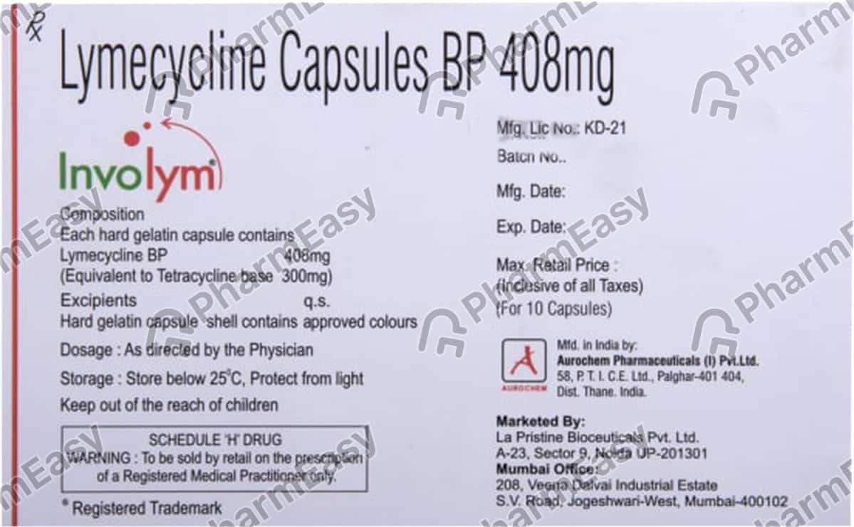 Involym 408 MG Capsule (15): Uses, Side Effects, Price & Dosage | PharmEasy