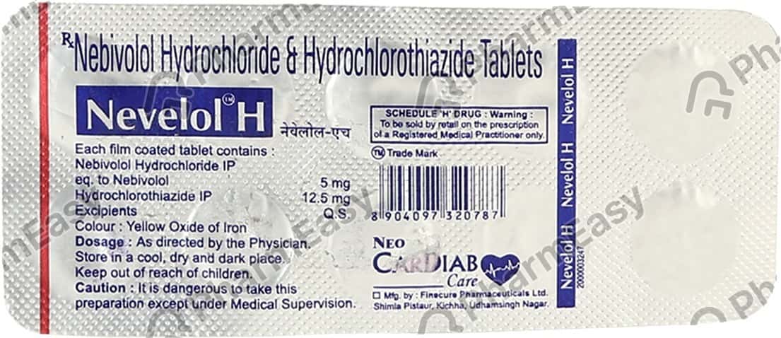 Nevelol H Strip Of 10 Tablets: Uses, Side Effects, Price & Dosage ...
