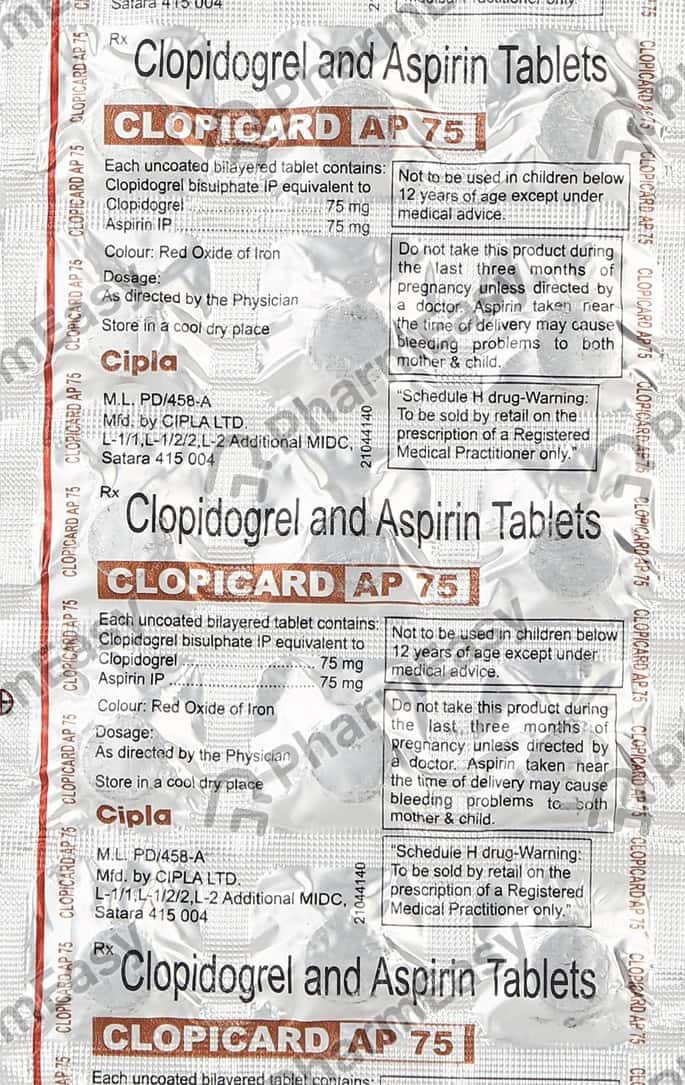 Cloyd A 75mg Tablets 15'S: Uses, Side Effects, Price, Dosage ...