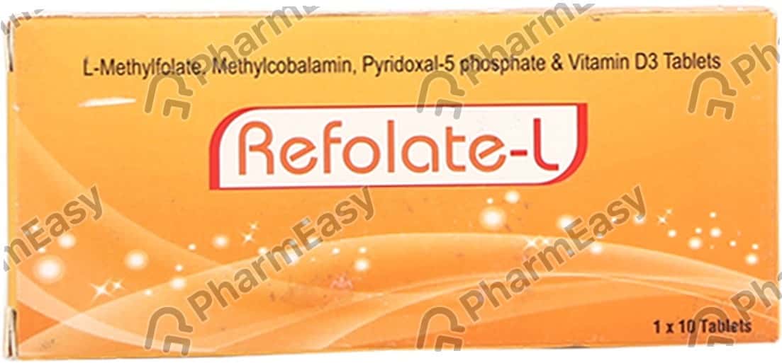 Refolate L Strip Of 10 Tablets: Uses, Side Effects, Price & Dosage ...