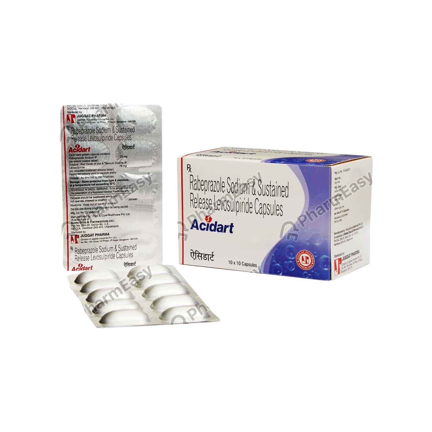 Acidart Strip Of 10 Capsules: Uses, Side Effects, Price & Dosage ...